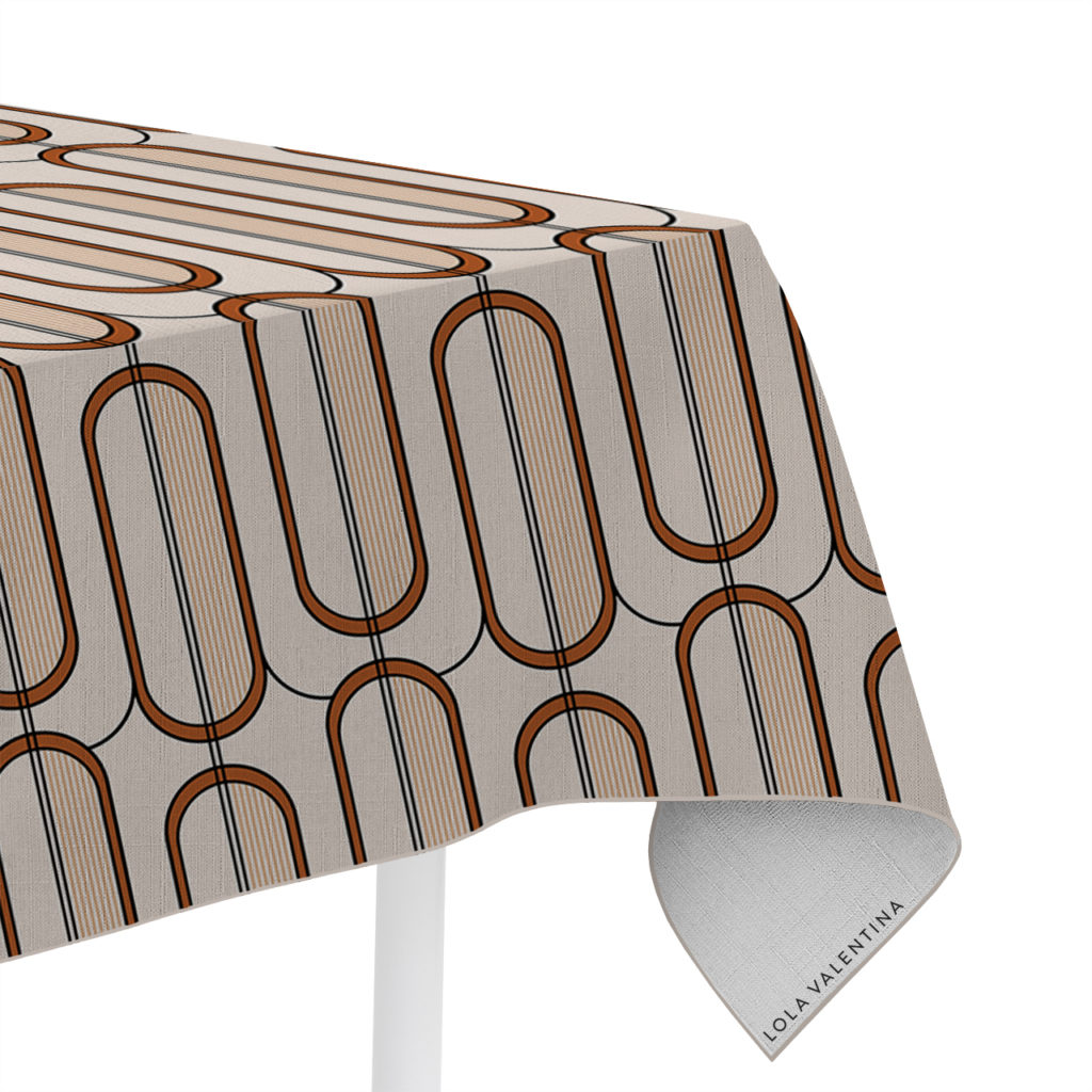 Art Deco - Condesa - Burnt Orange - Event Linen Rentals